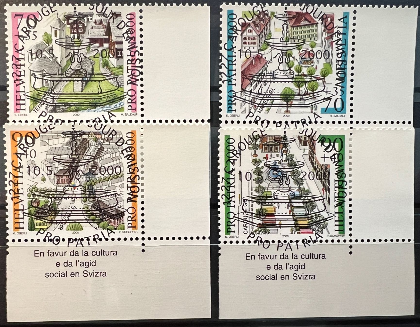 Pro Patria 2000 Voll-ET-Stempel mit Tabs SBK 20.- ++ selten (Gebraucht ...