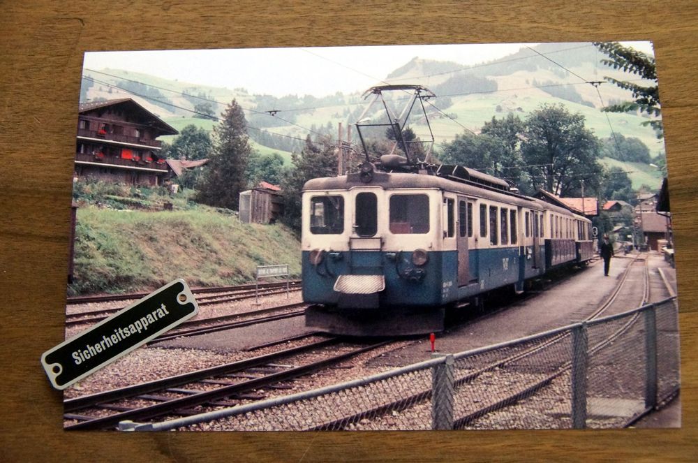 MOB Personenzug mit BDe 4/4 Nr. 3000 - Château-d'Oex, 1977 | Kaufen auf Ricardo