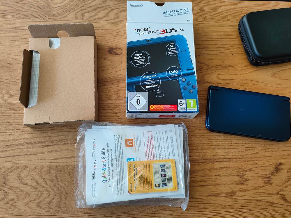 New Nintendo 3DS XL - Metallic Blue mit OVP (Gebraucht) in Monthey für ...