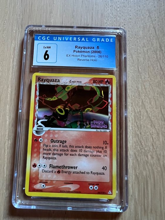 2006 POKEMON RAYQUAZA EX HOLON PHANTOMS REV HOLO CGC 6 CARD (Gebraucht ...
