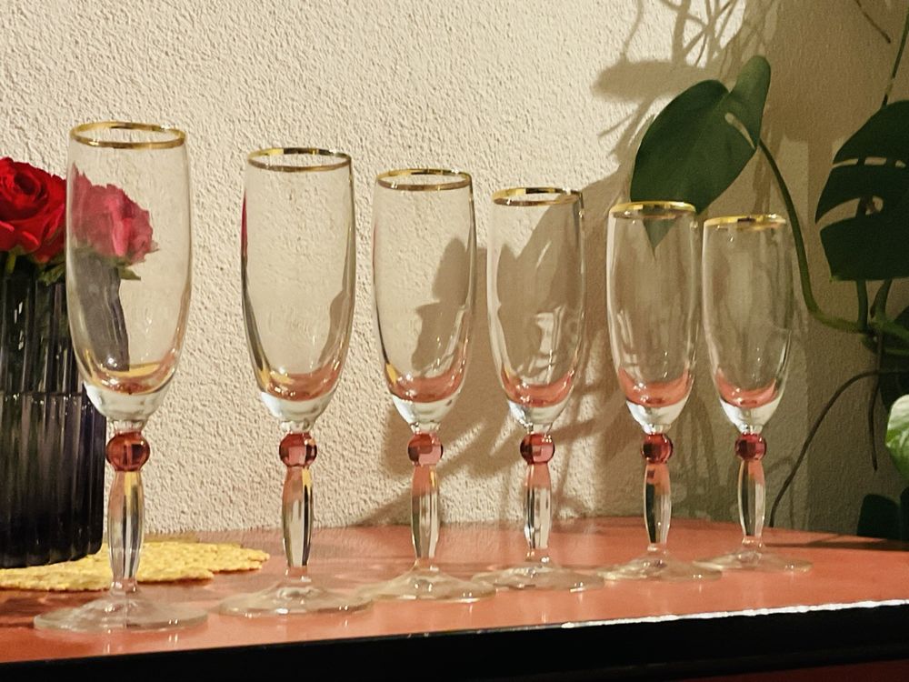 ART DECO KRISTALL SEKTGLÄSER MIT EXCELLENCE STILL (Gebraucht) in Boll ...