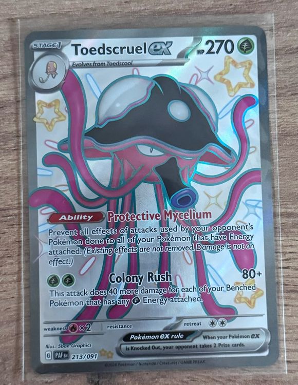 Toedscruel ex FULL ART Pokemon Paldean Fates PAF 213/091 (Neu (gemäss ...