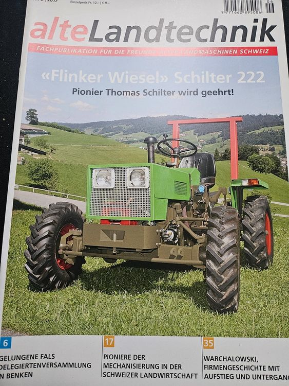 Alte Landtechnik 2/17 Aebi Schilter Warcchalowski xb (Gebraucht) in Flawil für CHF 20 – mit ...