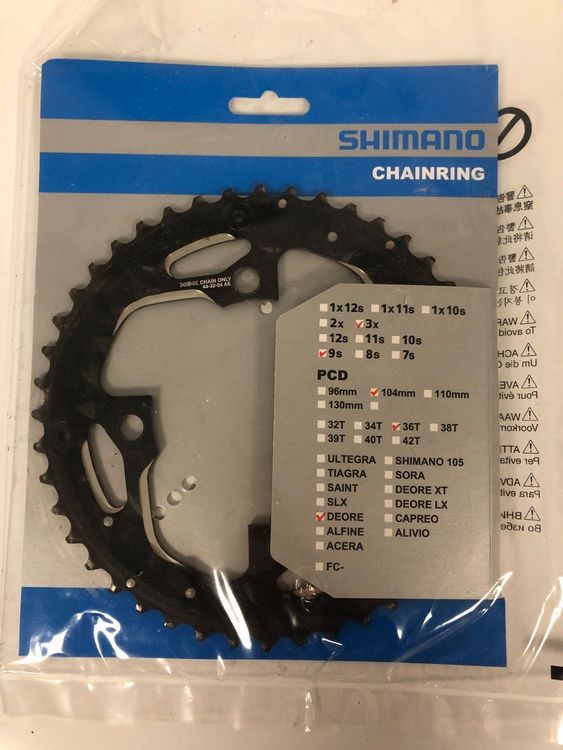 Shimano XT 3x10 Kettenblatt 44t (Gebraucht) in Liebefeld für CHF 8 – mit Lieferung auf Ricardo ...