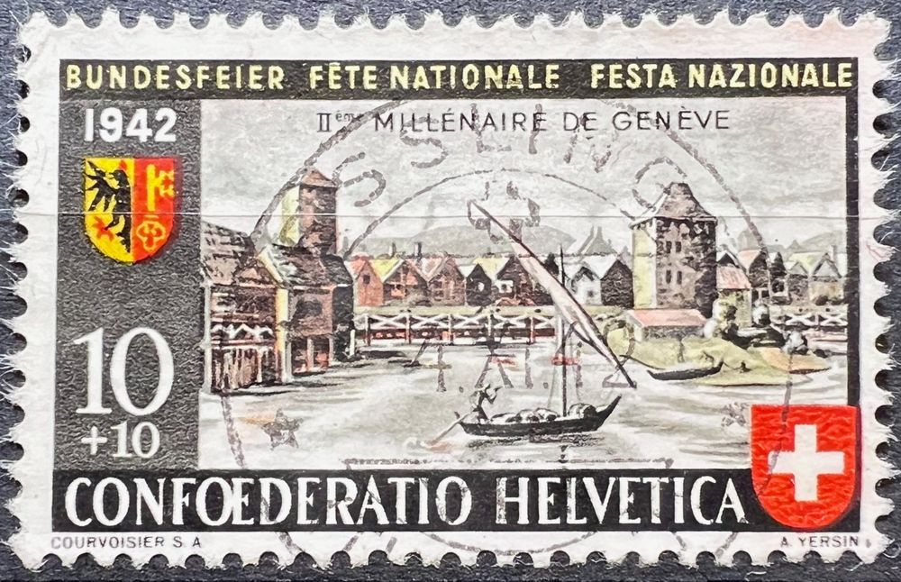 1942 Pro Patria B15 Voll-⦿ Uesslingen (Gebraucht) in St. Gallen für CHF 2.5 – mit Lieferung auf ...