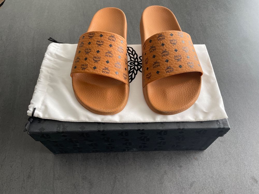 MCM Sandalen / MCM LOGO GROUP M.SLIDE - Badesandale (Gebraucht) in ...