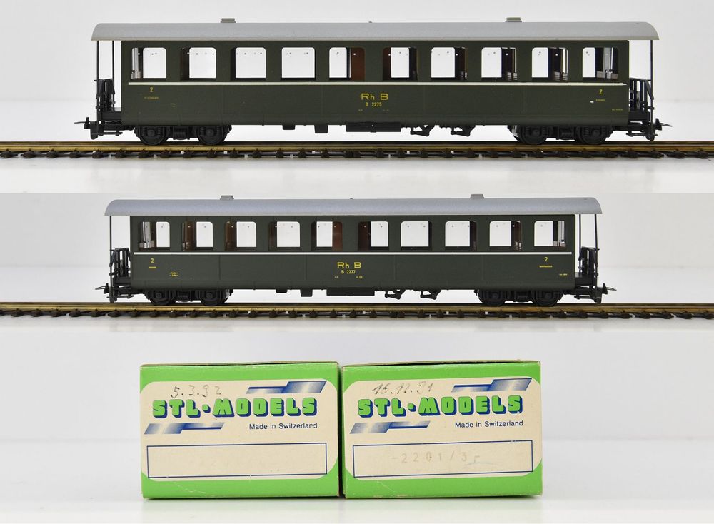 STL-Models 2x Plattformwagen 2. Klasse RhB Spur H0m GS OVP | Kaufen auf ...
