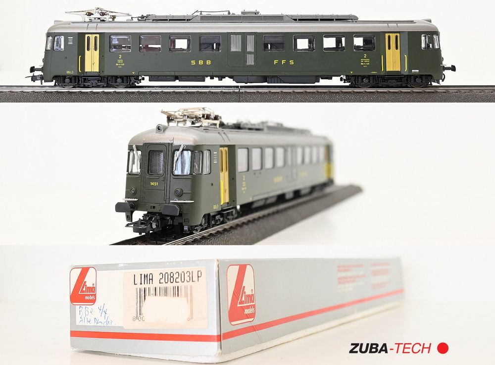 Lima 208203LP E-Triebwagen RBe 4/4 SBB, H0 GS Analog mit OVP (Gebraucht) in St. Gallen für CHF ...