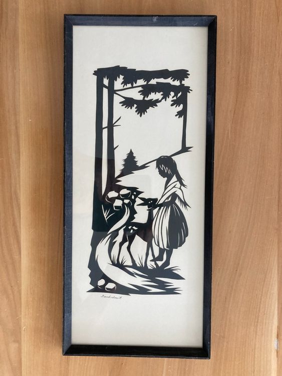 ORIGINAL SCHERENSCHNITT MÄRCHEN GERAHMT HINTER GLAS (Gebraucht) in Subingen für CHF 22 – mit ...