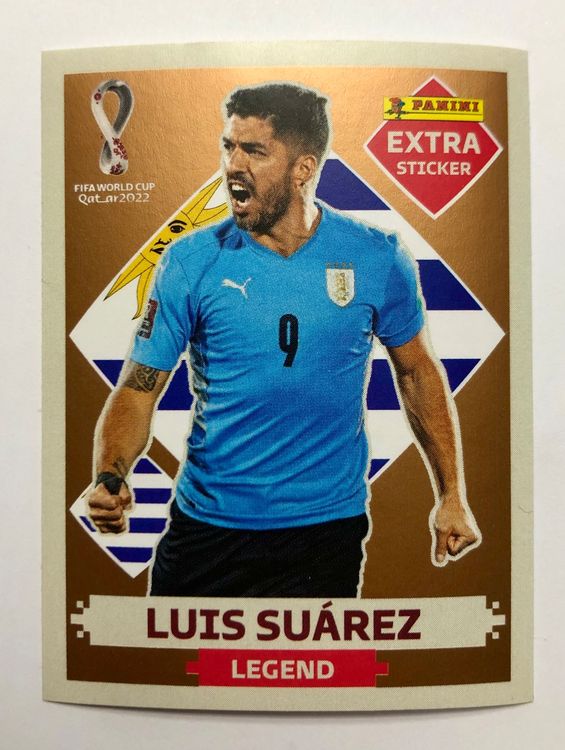 Panini Extra Sticker WM 2022 Luis Suárez Legend bronze (Neu (gemäss Beschreibung)) in Braunau ...