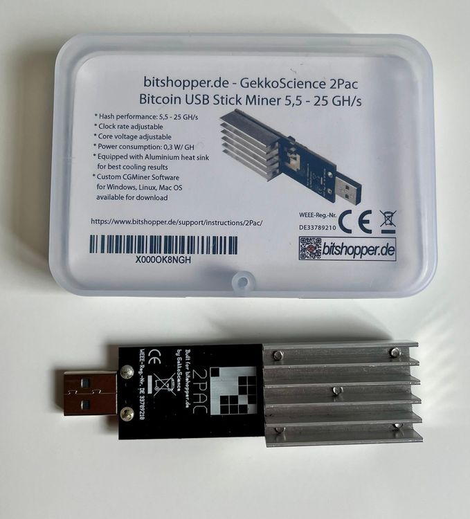Bitcoin USB-Stick Miner GekkoScience 2Pac 5-25 GH/s (Gebraucht) in Bern ...