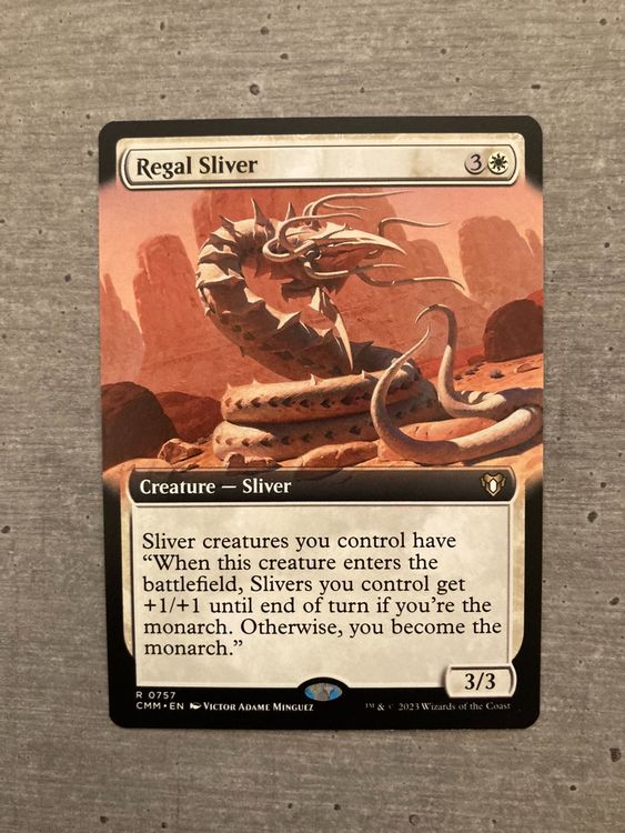 Extended Art Regal Sliver Commander Masters NM (Neu (gemäss ...