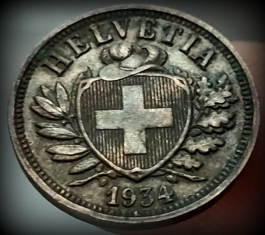 SCHWEIZ 2 RAPPEN 1934 *RAR* (Gebraucht) in Winterthur für CHF 8 – mit Lieferung auf Ricardo kaufen