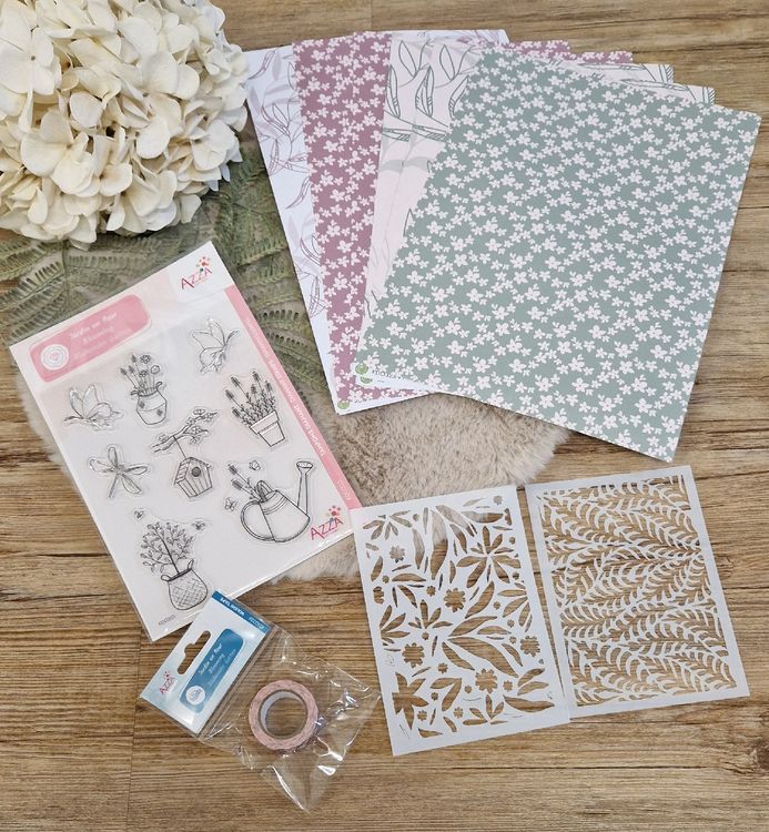 Bastelset mit Washitape,Flexschablonen,Stempel etc. (Neu und originalverpackt) in Schindellegi ...