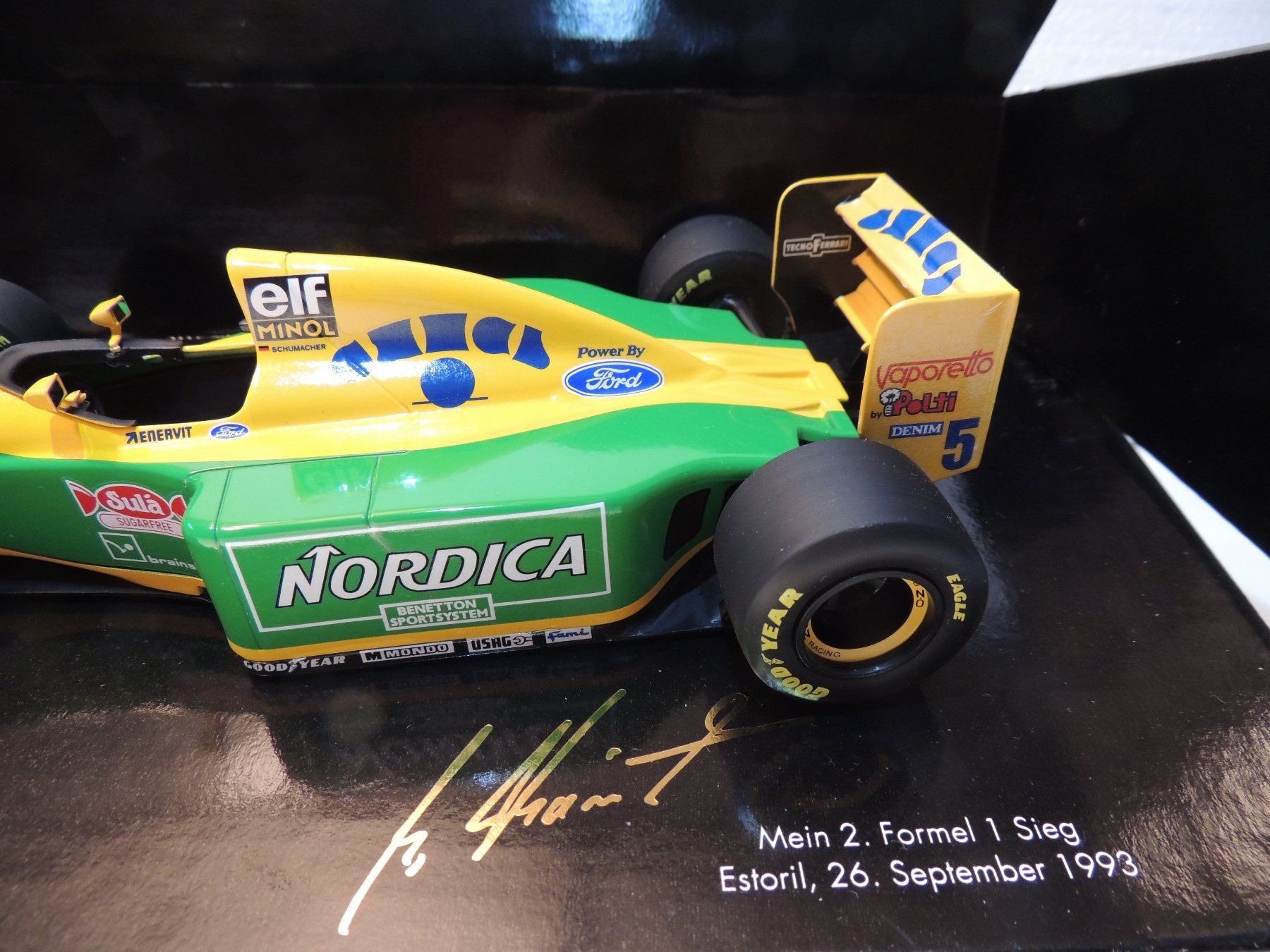 Minichamps Benetton Ford B193 M.Schumacher 2.Sieg 1:18 (Neu und ...