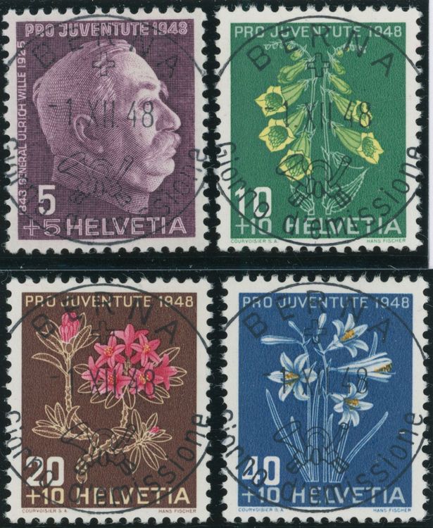 1948 - Pro Juventute - Ersttag Voll Stempel ET - italienisch (Gebraucht) in Schindellegi für CHF ...