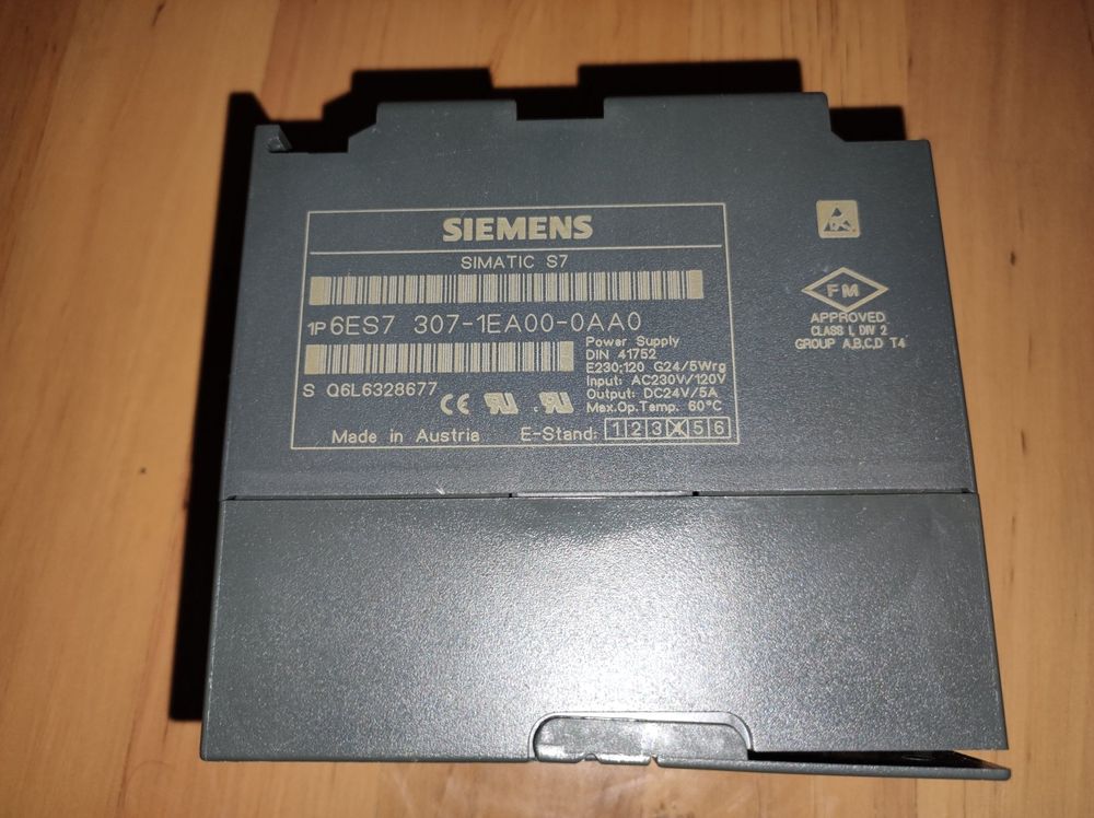 Siemens SIMATIC S7-300 PS307 5A 24VDV / 6ES7307-1EA00-0AA0 (Gebraucht ...