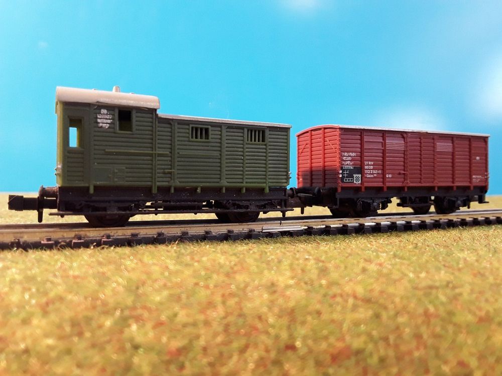 Modeleisenbahn _ Trix _ 2 x Güterwagen _ Spur N | Kaufen auf Ricardo