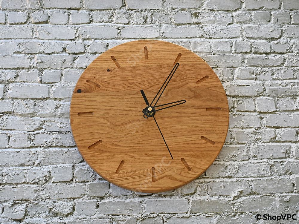 Wanduhr aus Eiche - Unikat - Massivholz 30 cm | Kaufen auf Ricardo