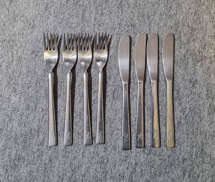 Besteck Berndorf Messer Gabel Kegel Sport Logo Spezial (Gebraucht) in ...