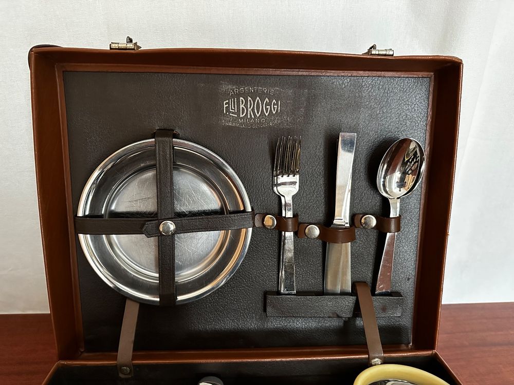 Art Deco Picknick Koffer von Broggi Milano | Kaufen auf Ricardo