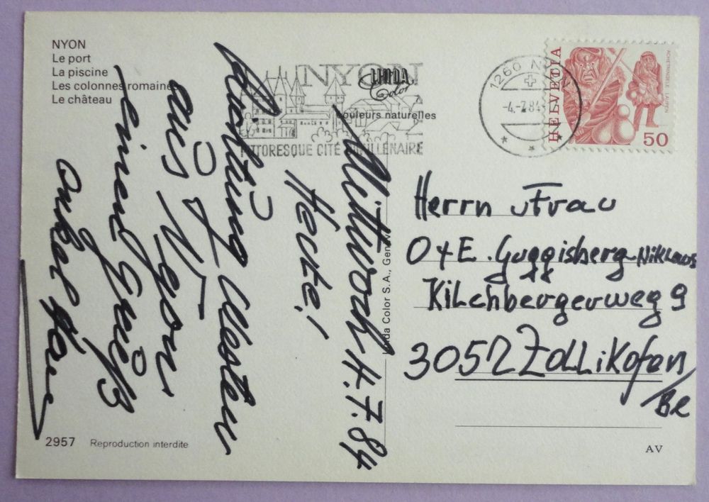 Souvenir de Nyon (D'occasion) à Fétigny pour CHF 1 – avec livraison ...
