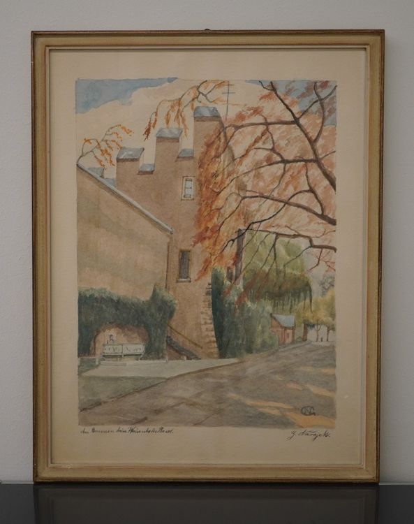 Gemälde Basel Waisenhaus Aquarell G. Narajek sehr schön O012 (Gebraucht) in Basel für CHF 65 ...