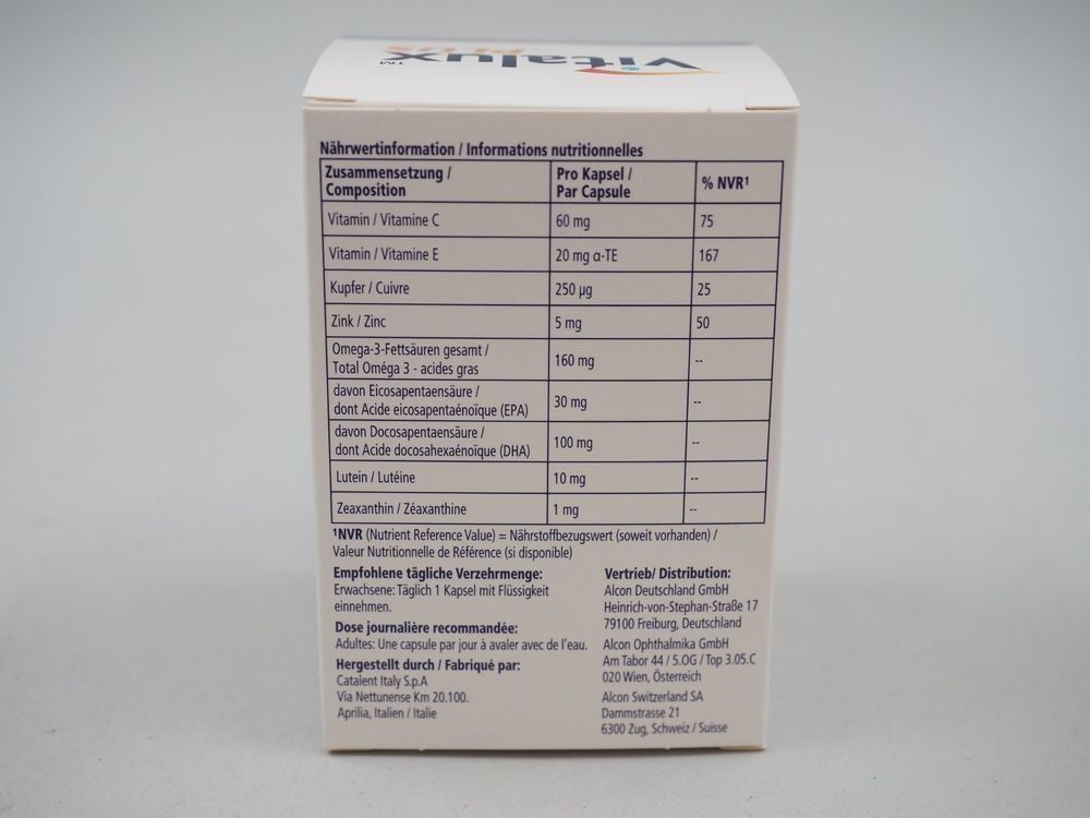 2x ALCON Vitalux Plus Nahrungsergänzung (25122541) (Neu und ...