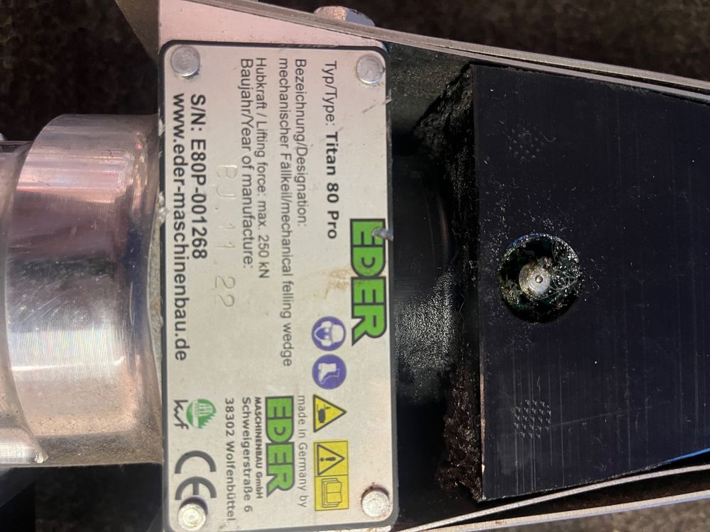 Fällkeil Eder Titan 80 Pro (Gebraucht) in Lenk im Simmental für CHF 455 – nur Abholung auf ...