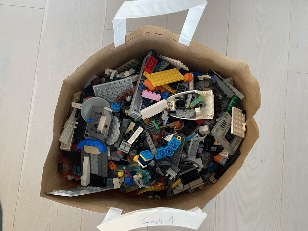Lego à GoGo!! Legoteile zum Durchdrehen! Sack1 (Gebraucht) in Zug für ...