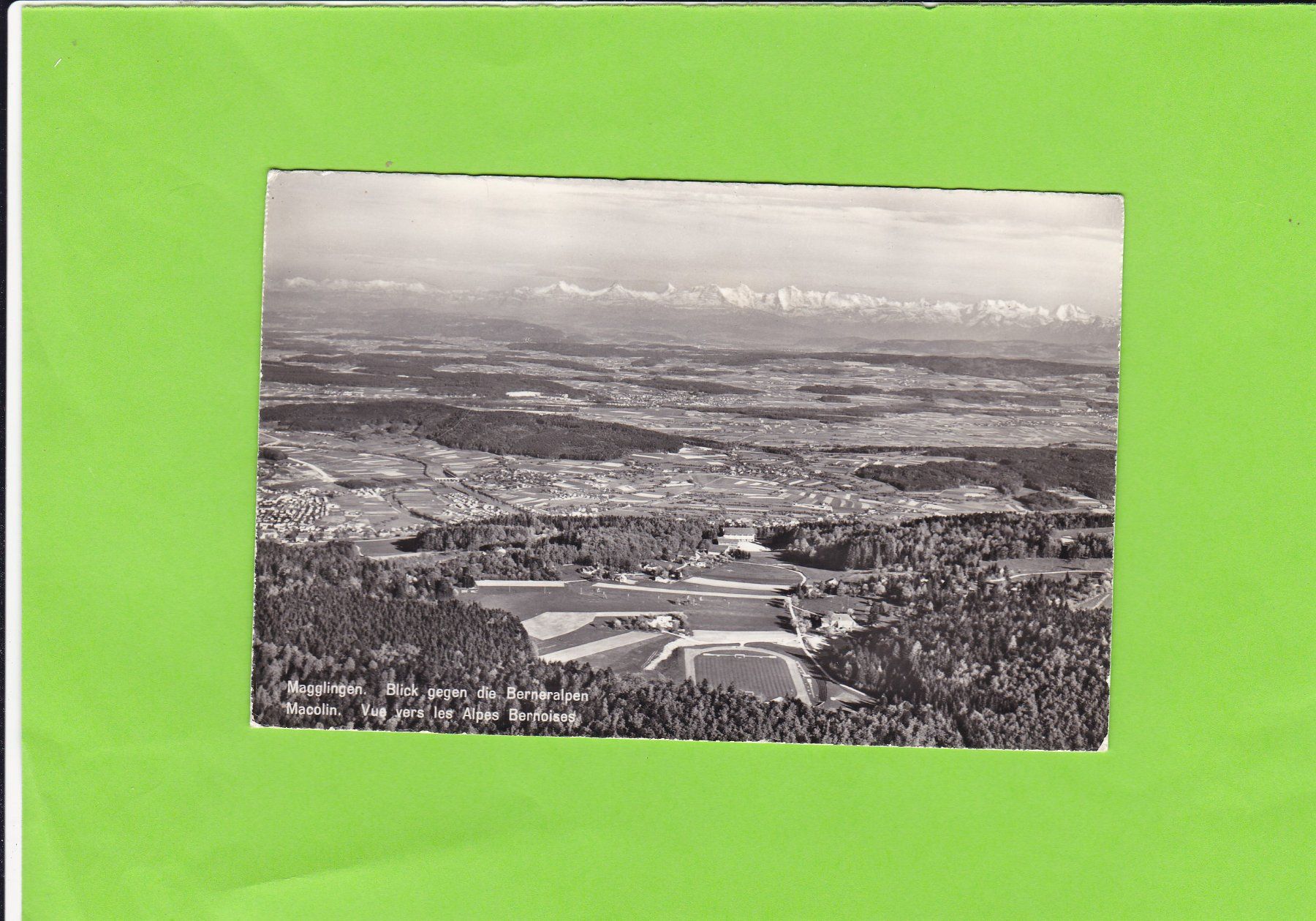 Magglingen. Blick gegen die Berner Alpen (Gebraucht) in St. Peterzell ...