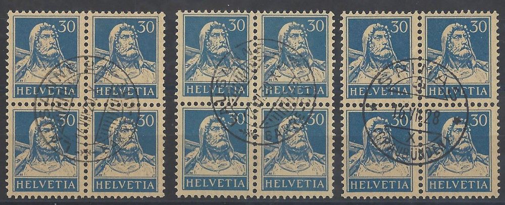 tw49/No 160 oblitérés en bloc de 4 ( 3x ) | Kaufen auf Ricardo