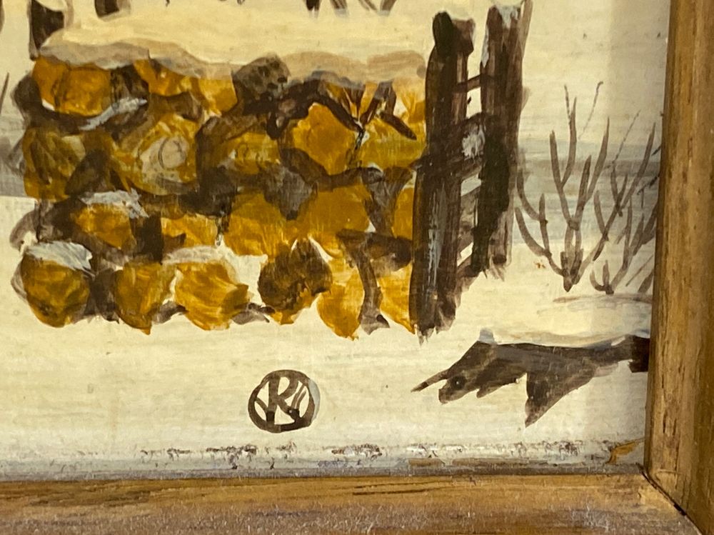 W.Rehmann Winterlandschafts Gemälde (Gebraucht) in Root für CHF 55 ...