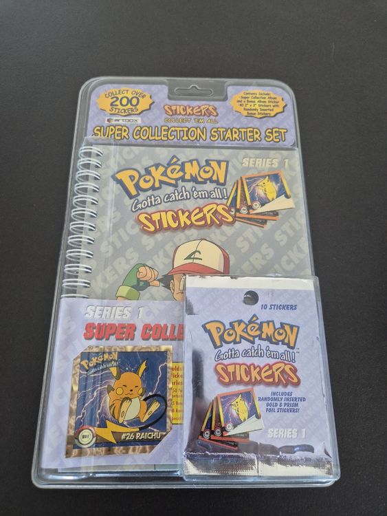 Pokémon album Vintage Artbox + Fullset Stickers 🔥 (Neu und ...