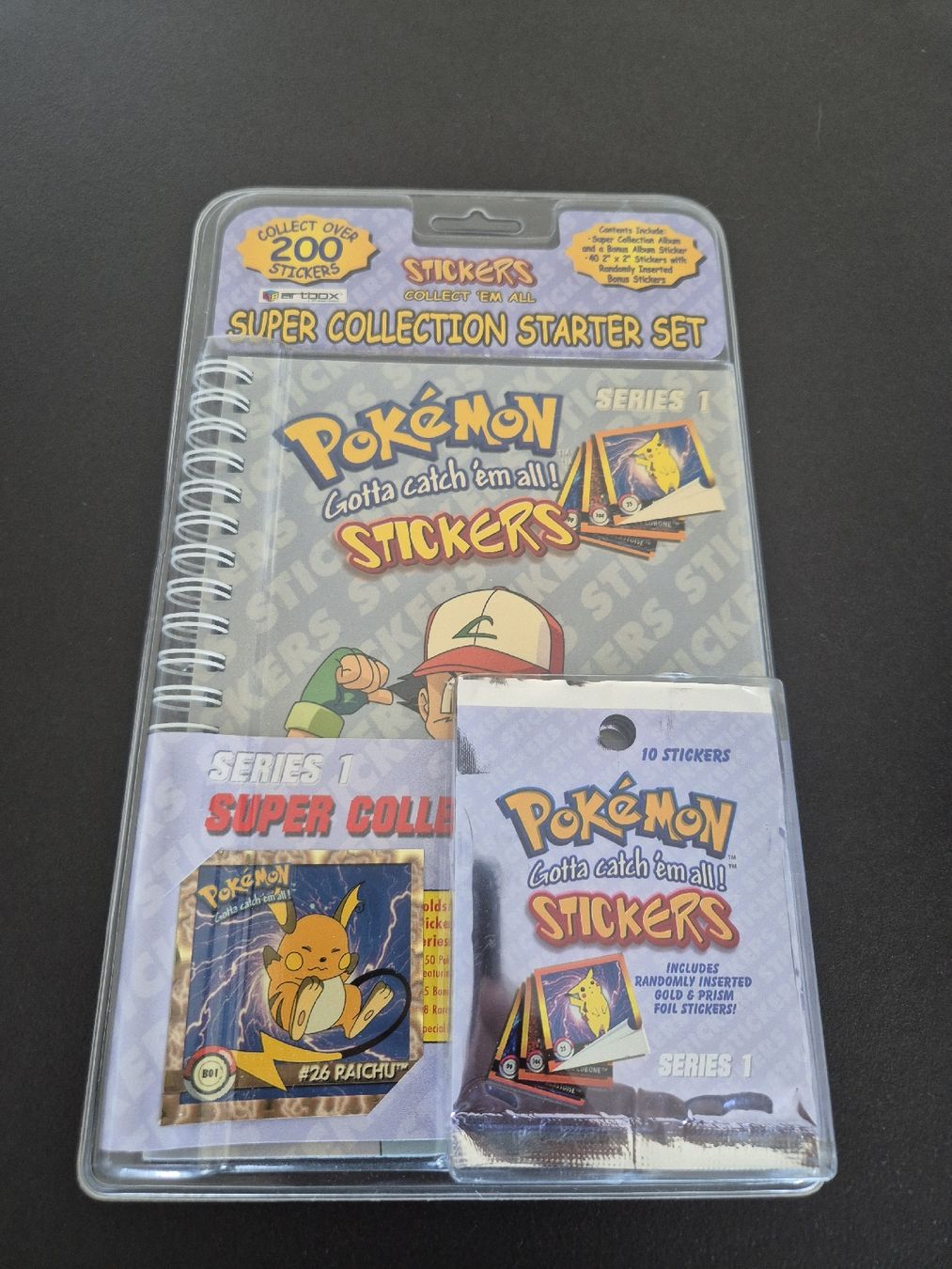 Pokémon Artbox album Vintage + Fullset Stickers 🔥 (Neuf avec emballage ...