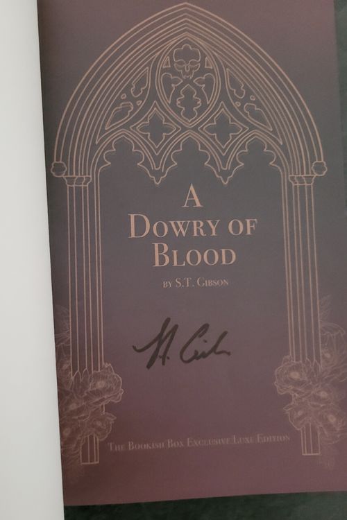 The Bookish Box special signed edition of A Dowry of Blood (Neu (gemäss ...