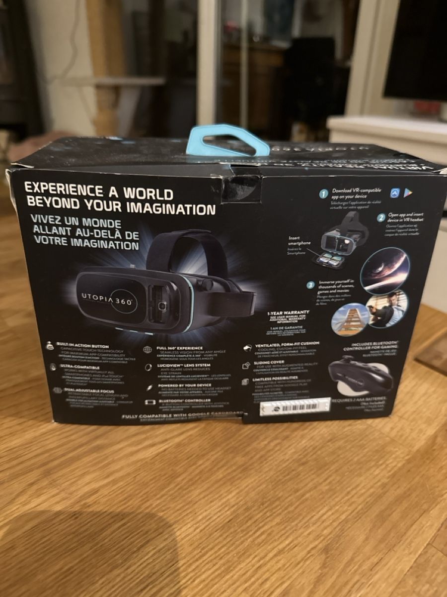 Utopia 360° VR Brille - Wie neu! Inkl. Controller🎮 (Gebraucht) in ...