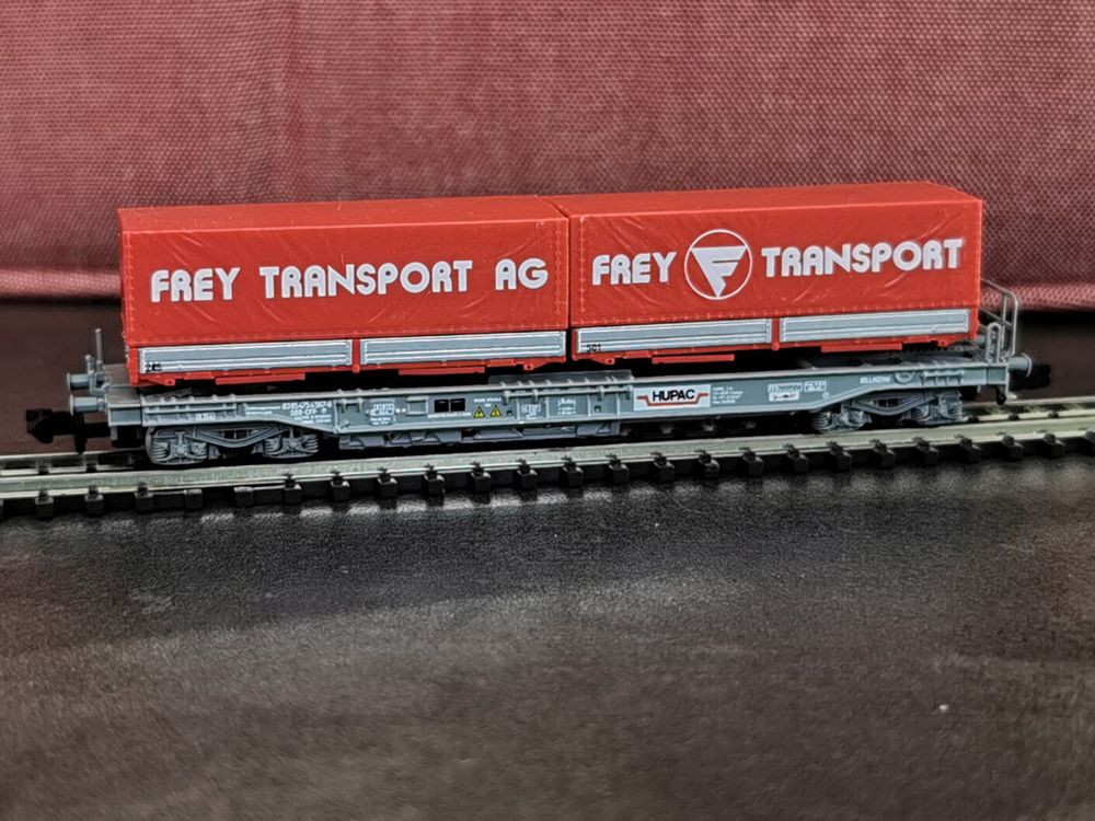 Spur n: Taschenwagen Frey Transport-AG, Roco 25216 in OVP (Neu und ...