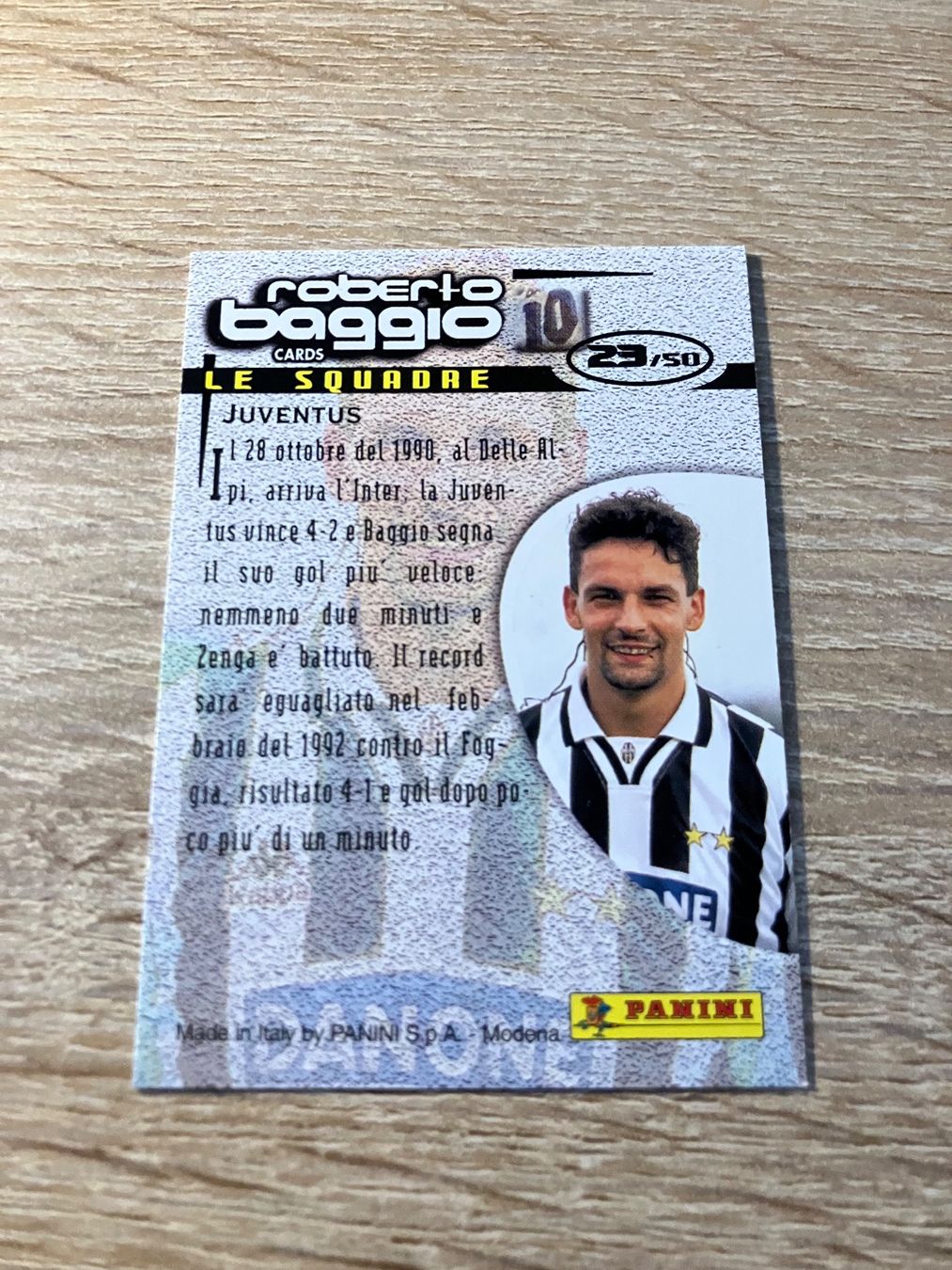 Panini Card Roberto Baggio 1999 Limited Edition Juventus 23 (Neu ...
