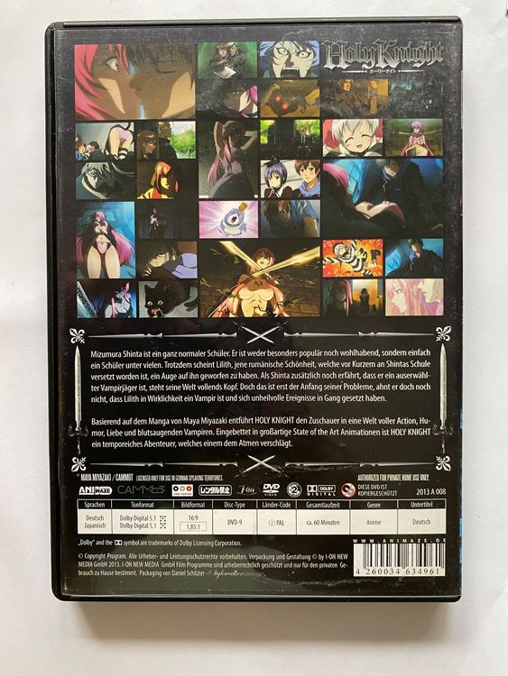 Holy Knight Animefilm, DVD deutsch (Gebraucht) in Basel für CHF 5 – mit ...