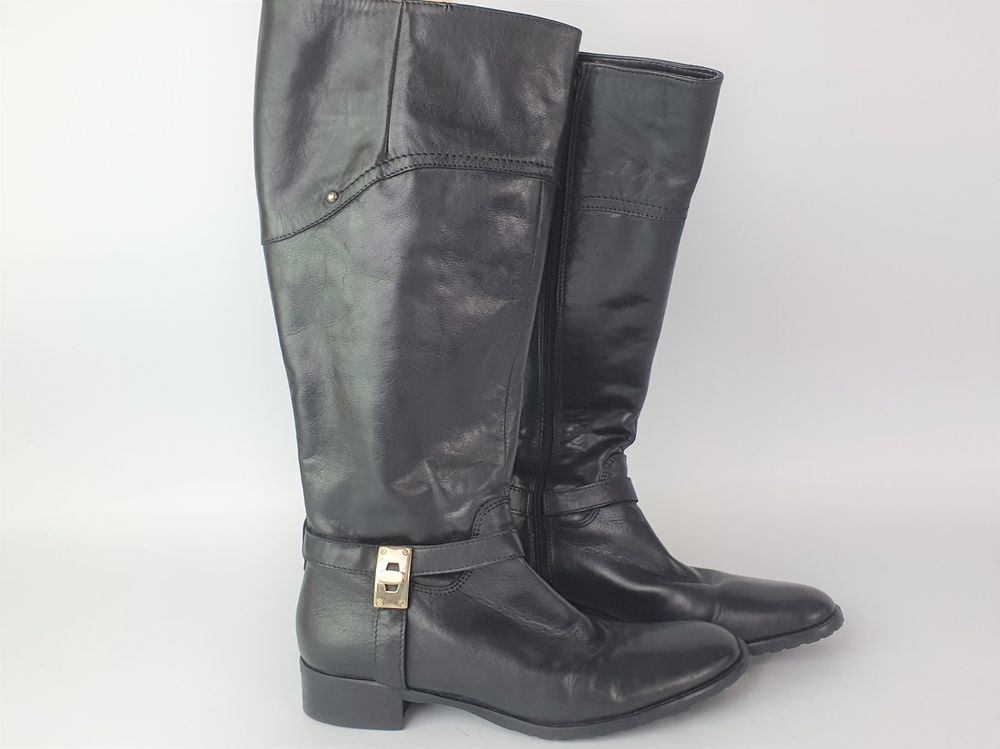 GIOVANNI LOMBARDI Stiefel Leder Schwarz Gr. 39 | Kaufen auf Ricardo