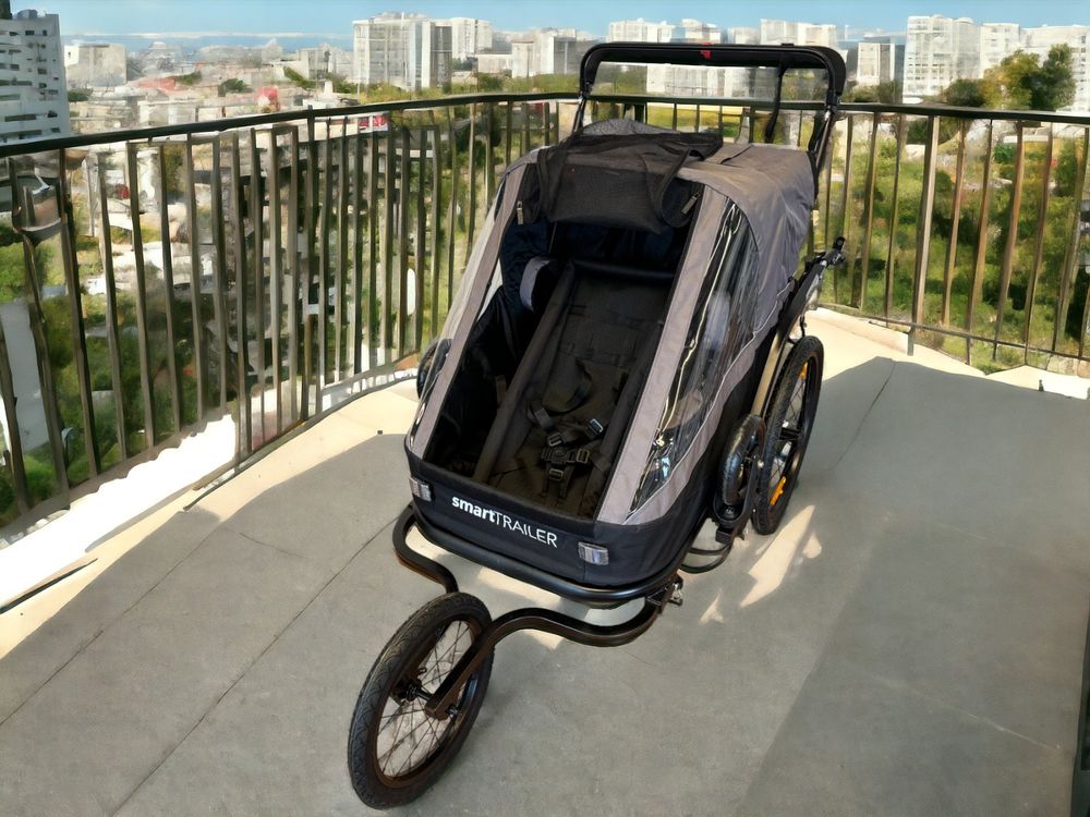 3in1 Fahrradanhänger Jogger & Babyschale GRAU NEU (Neu und originalverpackt) in Bergdietikon für ...