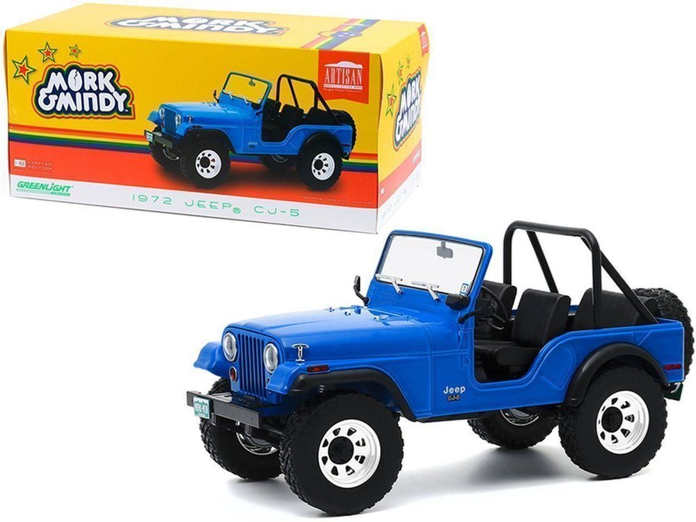 JEEP CJ-R MORK & MINDY 1972 BLAU 1:18 GL | Kaufen auf Ricardo