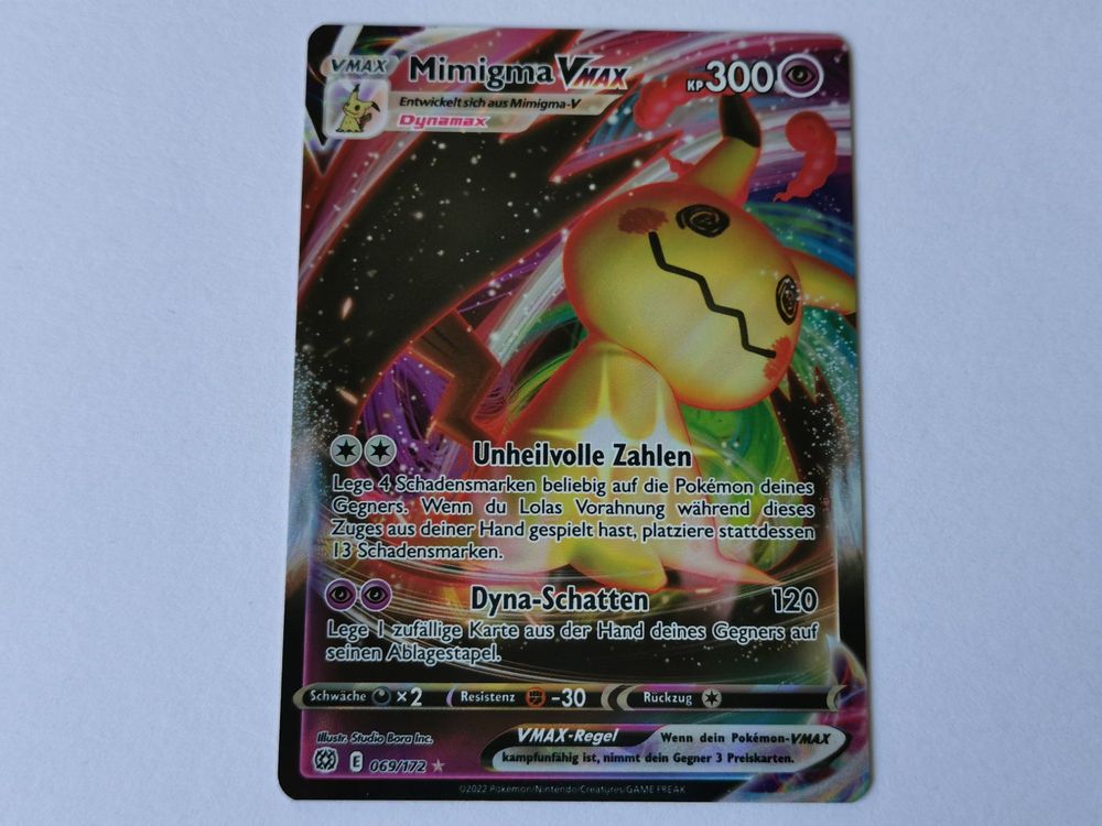 Pokemon Mimigma VMAX 69/172 Strahlende Sterne | Kaufen auf Ricardo