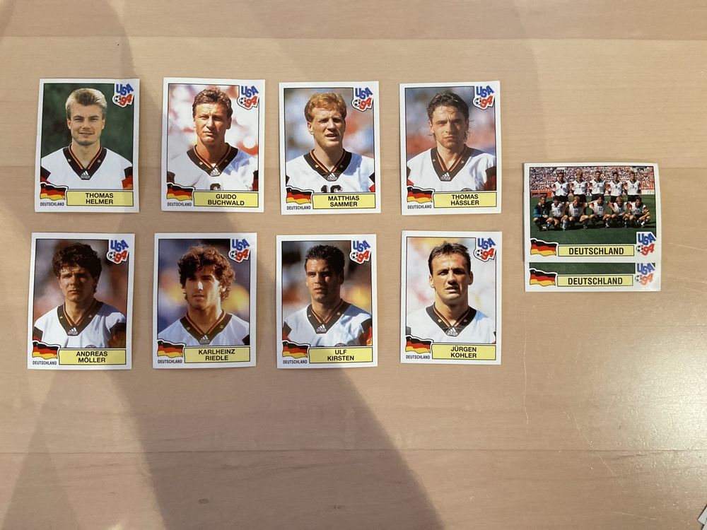 10x Panini Sticker WM USA 94 - Deutschland (Neu (gemäss Beschreibung ...