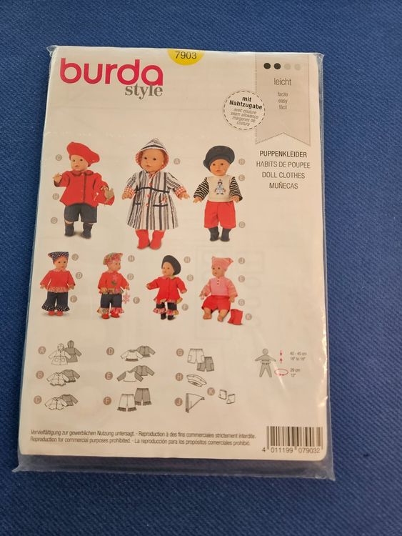 Burda 7903 für Puppenkleider | Kaufen auf Ricardo