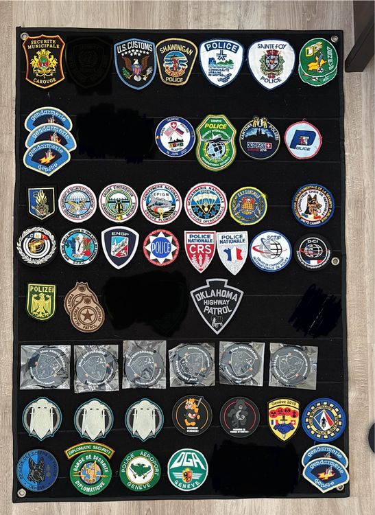Collection de patchs police et sécurité - Divers pays (D'occasion) à ...