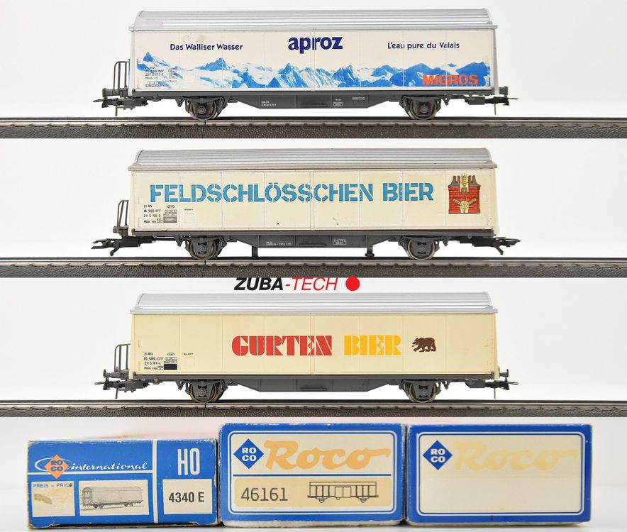 Roco 3x Schiebewandwagen der SBB H0 GS mit OVP (Gebraucht) in St. Gallen für CHF 27 – mit ...