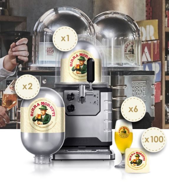 Zapfanlage Blade BIRRA MORETTI STARTER KIT (Neu und originalverpackt ...