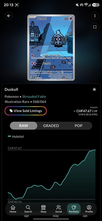 Carta Pokemon Duskull Holo Rara - Ottimo stato - (Neu (gemäss ...